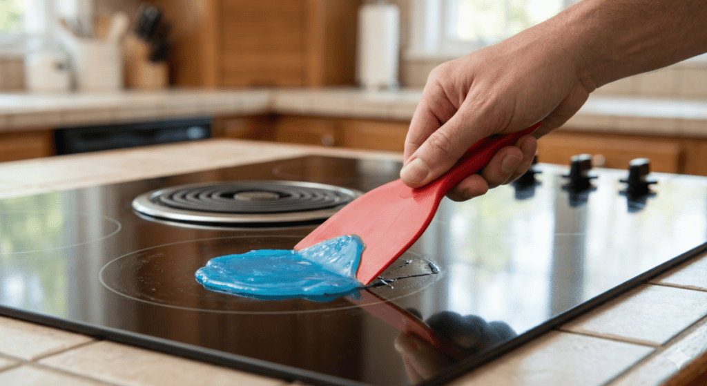 How To Clean Melted Plastic Off Stove